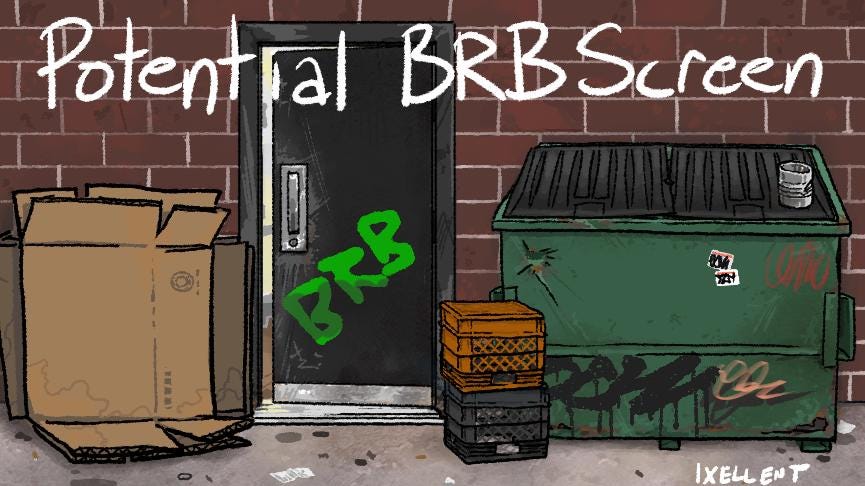 DIY Alleyway Trash Dumpster Stream Starting Ending BRB Assets | 19 Png ...