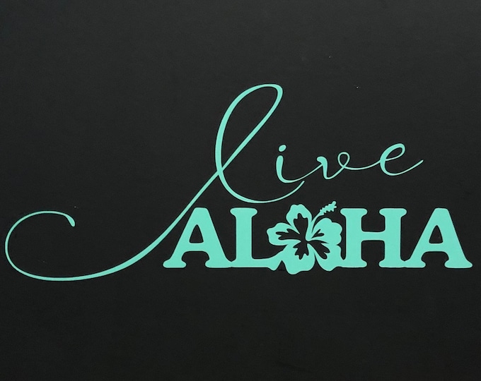 Live Aloha Decal - Etsy