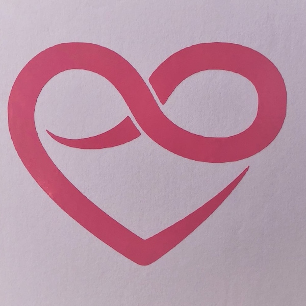 Infinity Heart Decal - Etsy