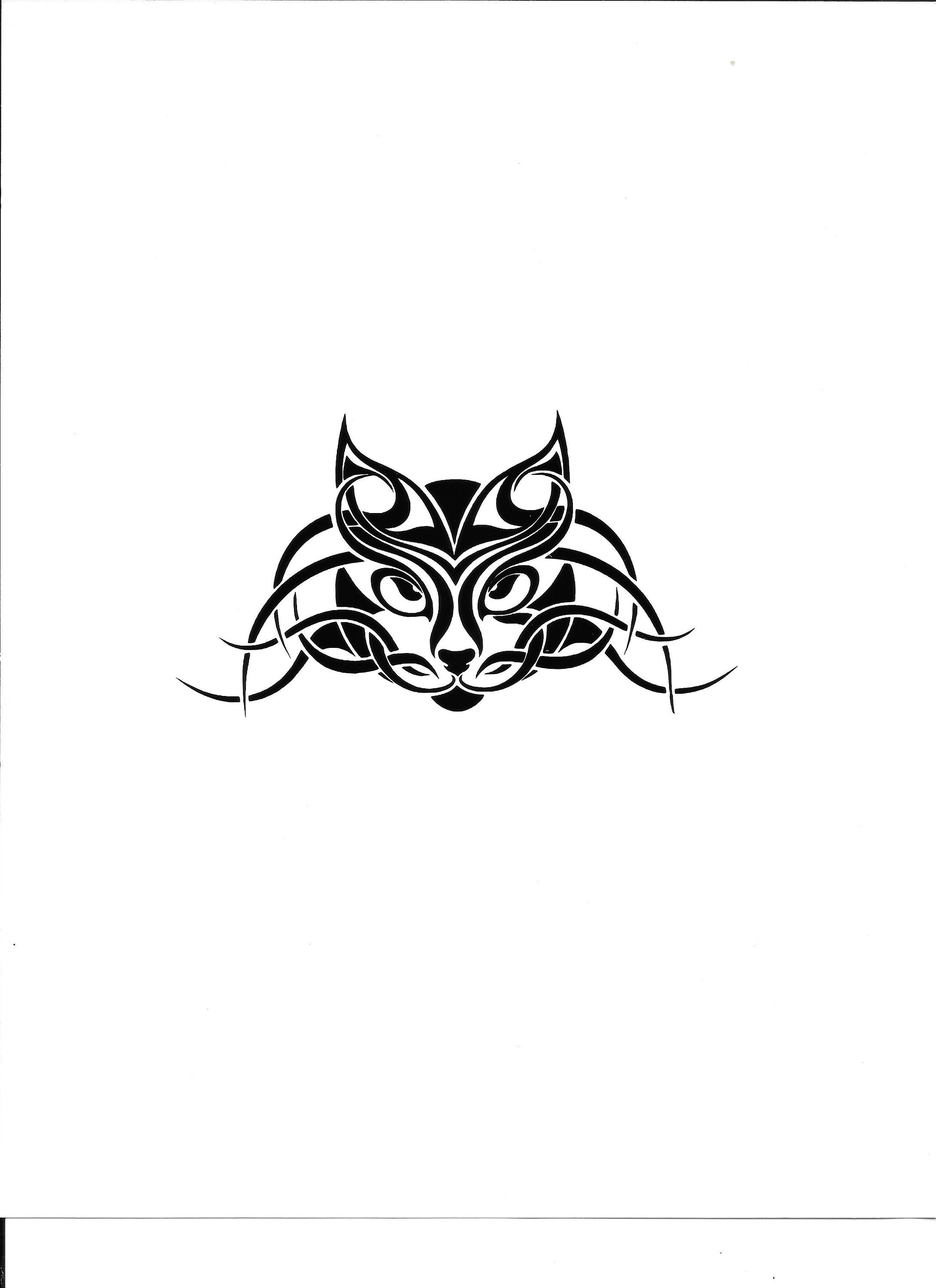 Fierce Cat Vinyl Decal (courtesy of Tattootribes.com) - Etsy