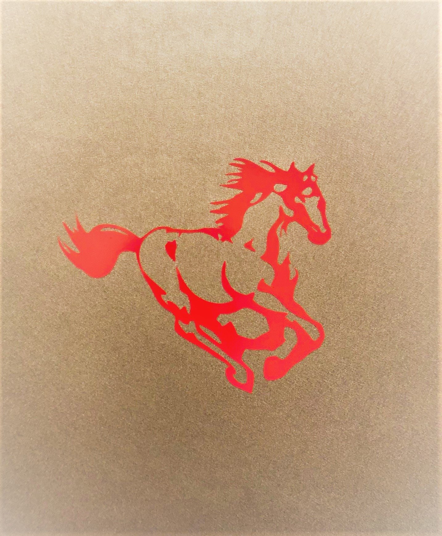 Abstract Running Horse Vinyl Decal - Etsy
