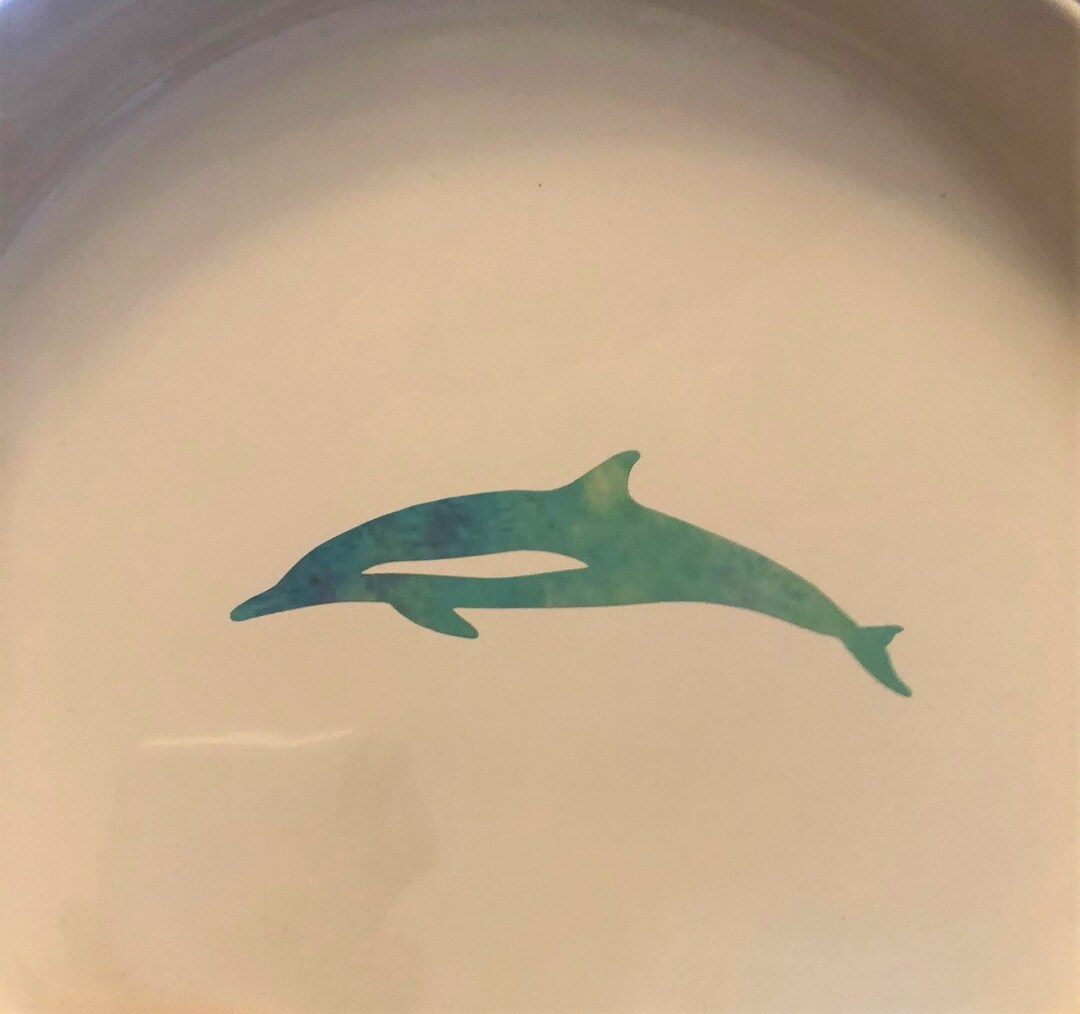 Sleek Dolphin Vinyl Decal for Laptops, Cups, Water Bottles, Ceramics ...