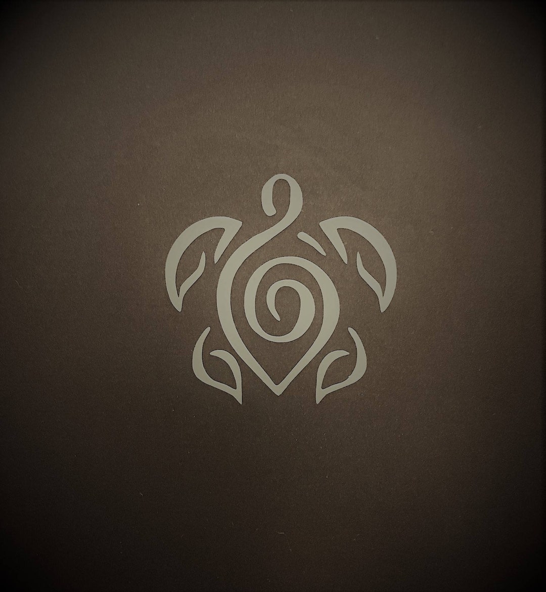 Tribal Sea Turtle Vinyl Decal - Etsy