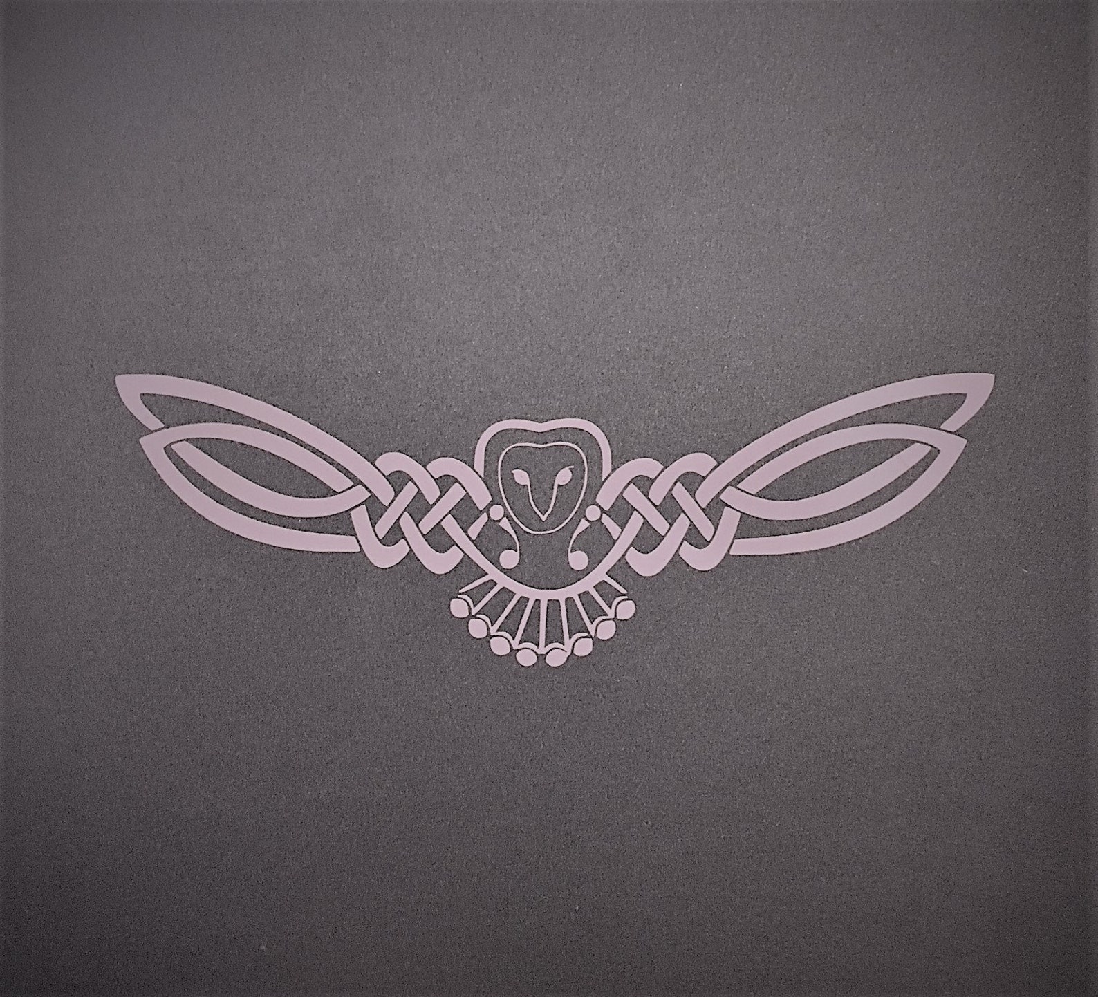 Celtic Barn Owl Vinyl Decal - Etsy