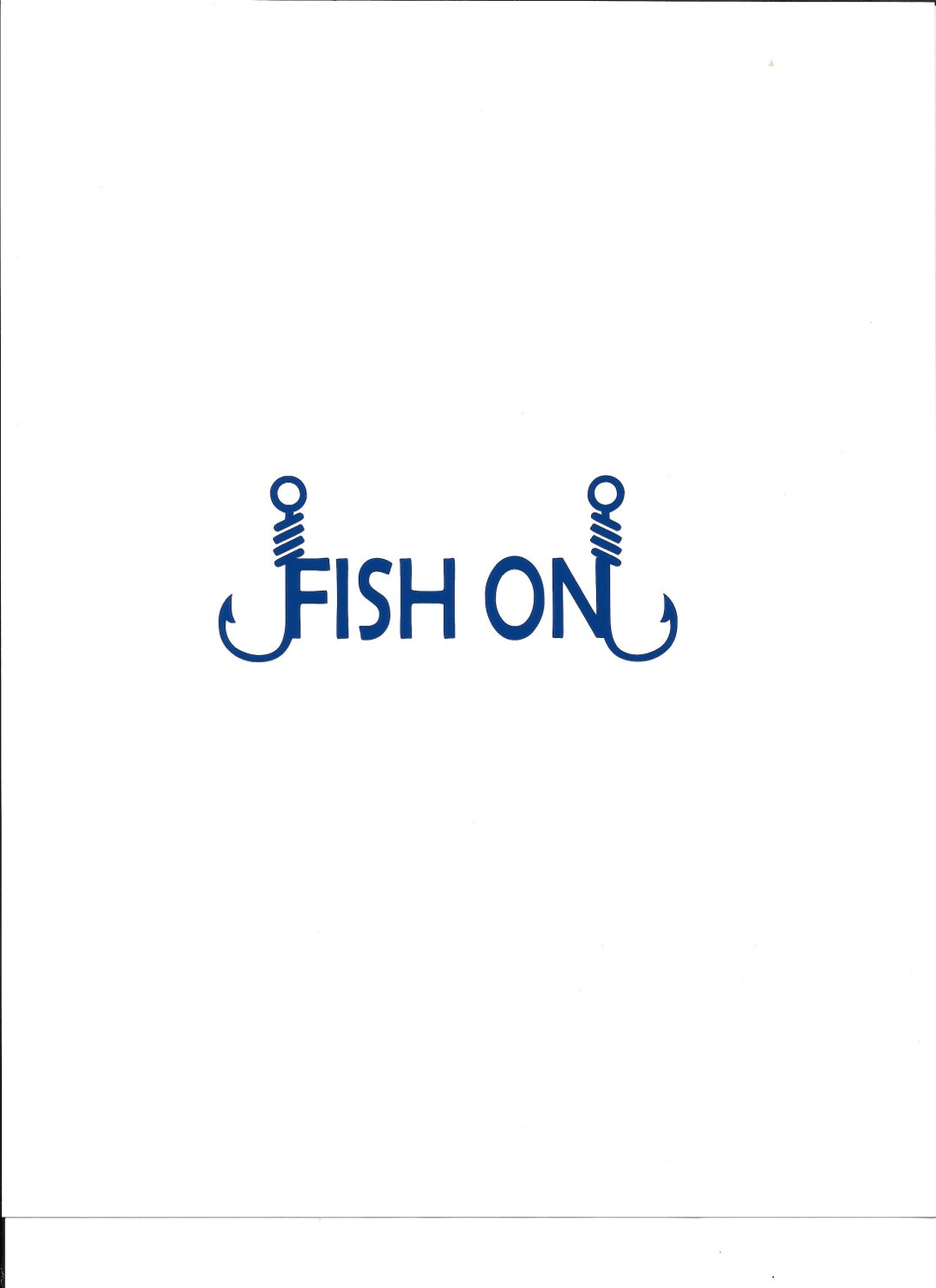 Fish on Vinyl Decal - Etsy