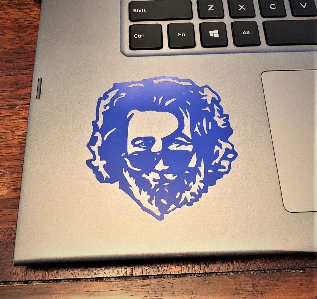 Grateful Dead's Jerry Garcia - Facial Image Vinyl Decal for Laptops ...