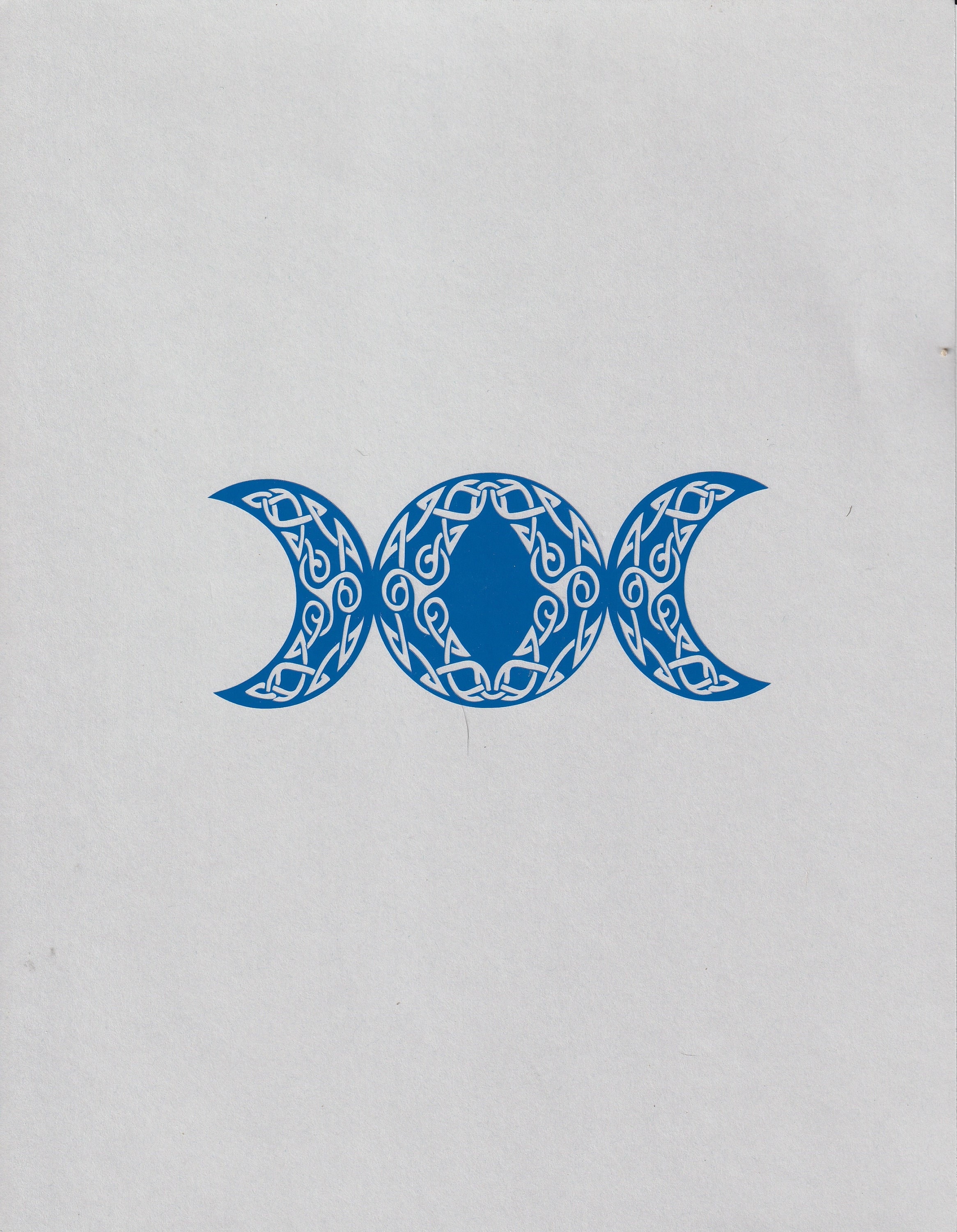 Celtic Moon Goddess Vinyl Decal | Etsy