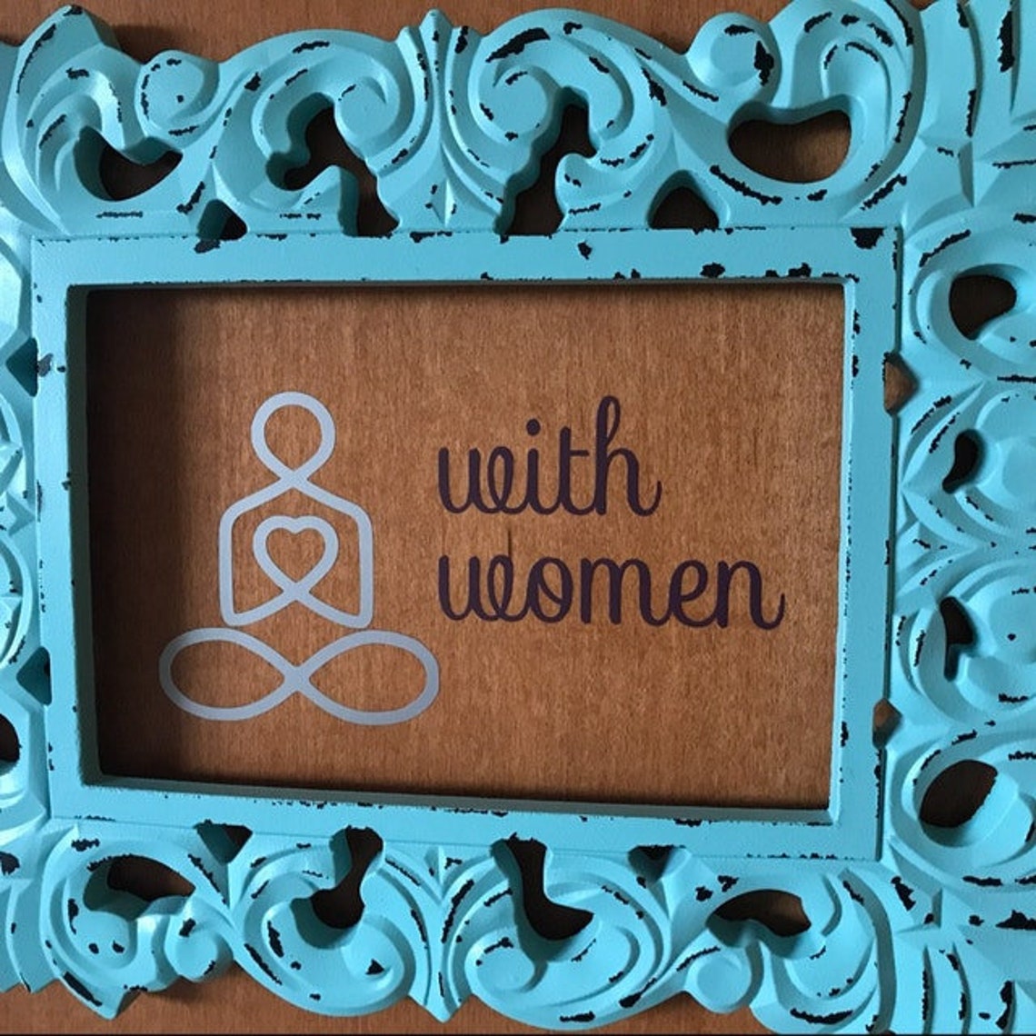 Yoga Meditation Pose With Heart Namaste and Infinity Symbol | Etsy