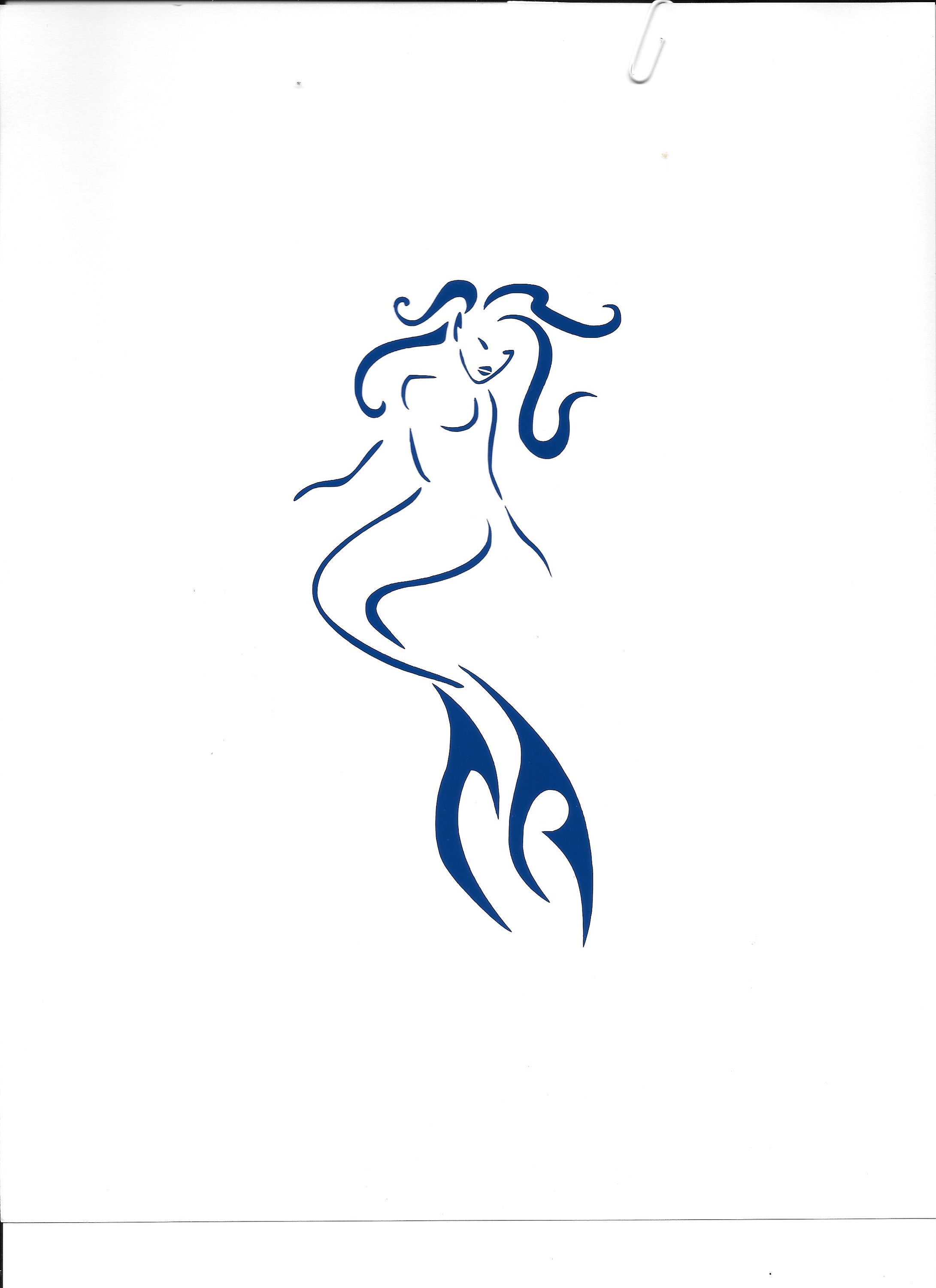 Minimalist Mermaid courtesy of Tattootribes.com | Etsy