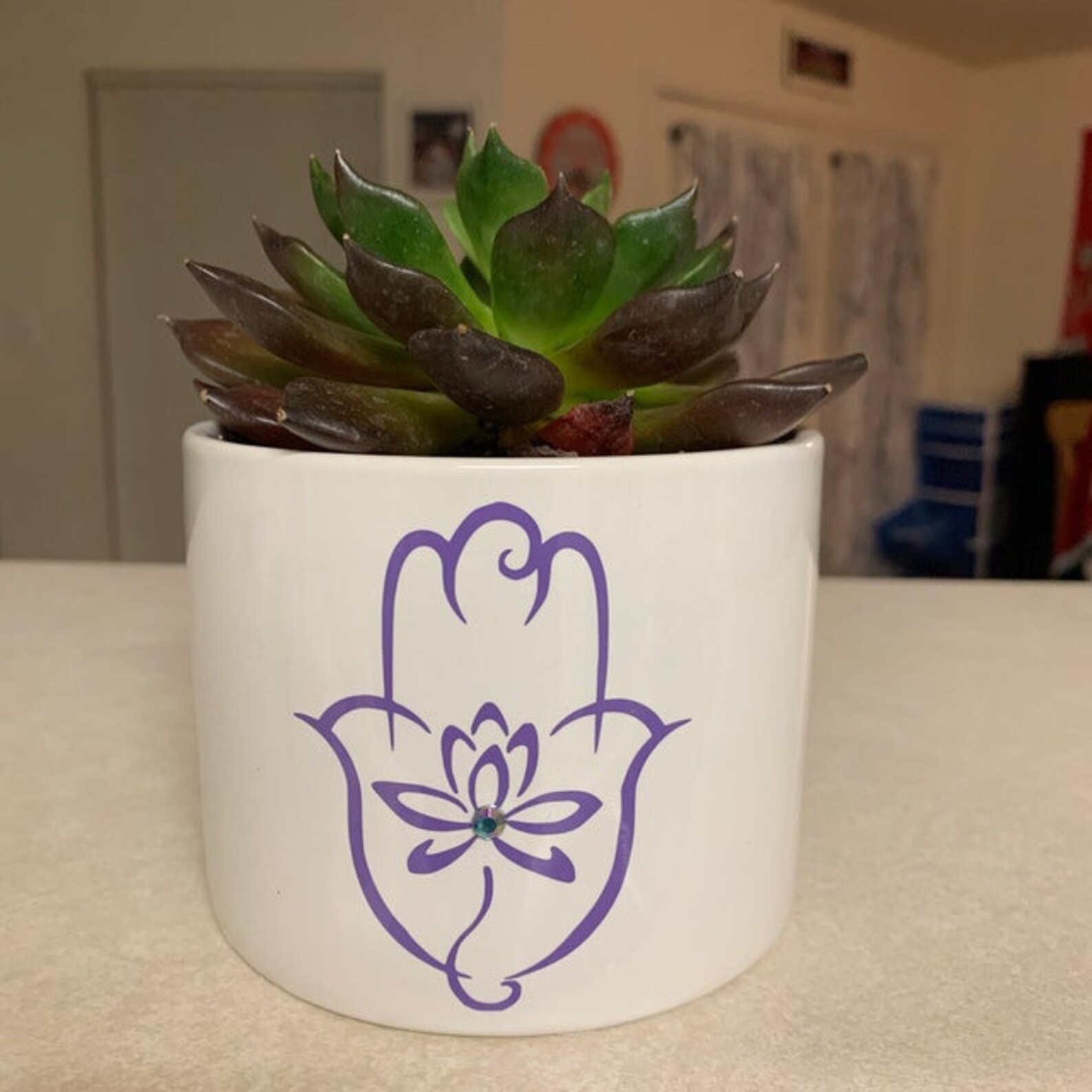 Hamsa Hand With Lotus (courtesy of Tattootribes.com) Vinyl Decal for ...