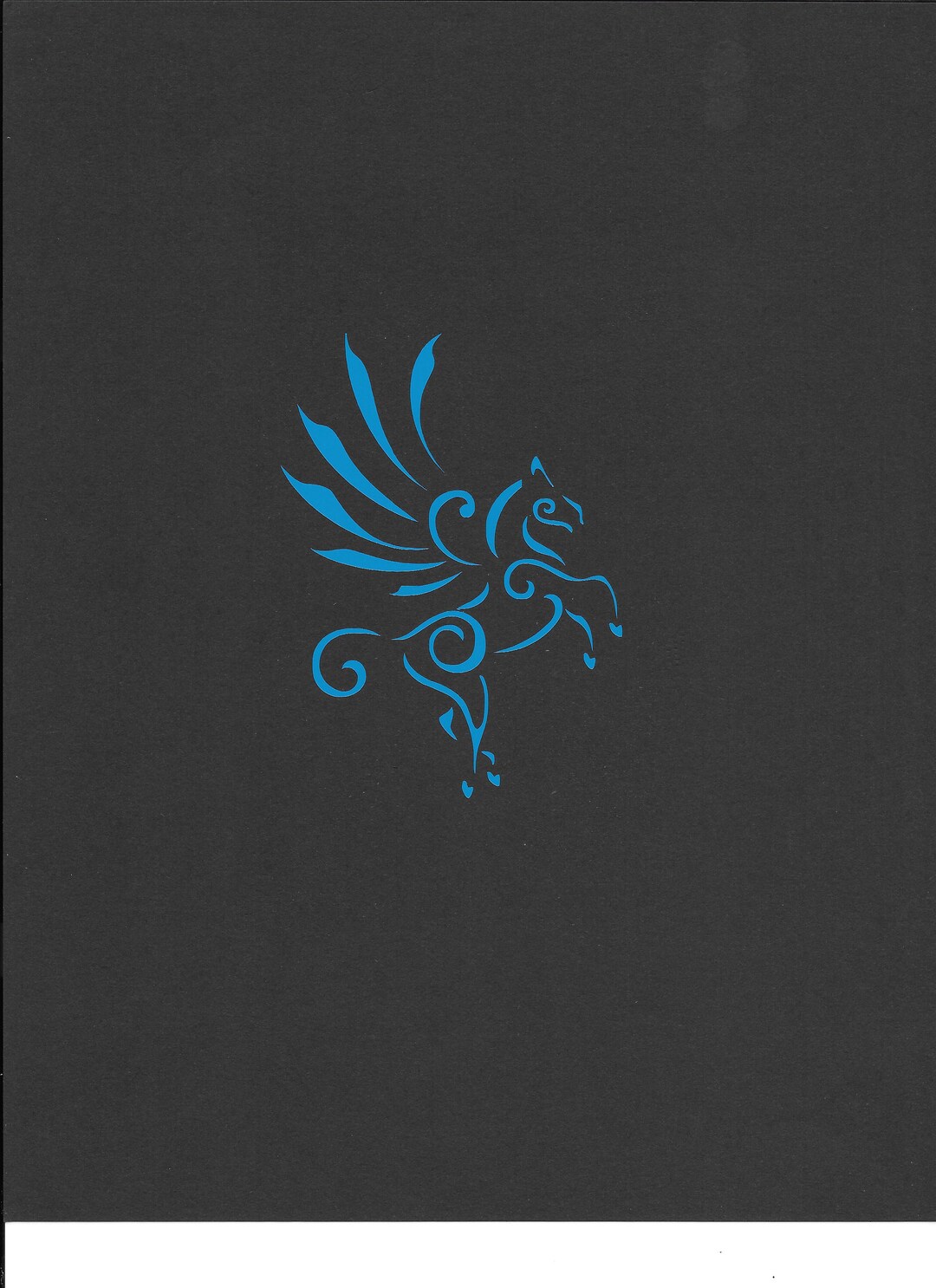 Minimalist Pegasus Vinyl Decal (courtesy of Tattootribes.com) - Etsy