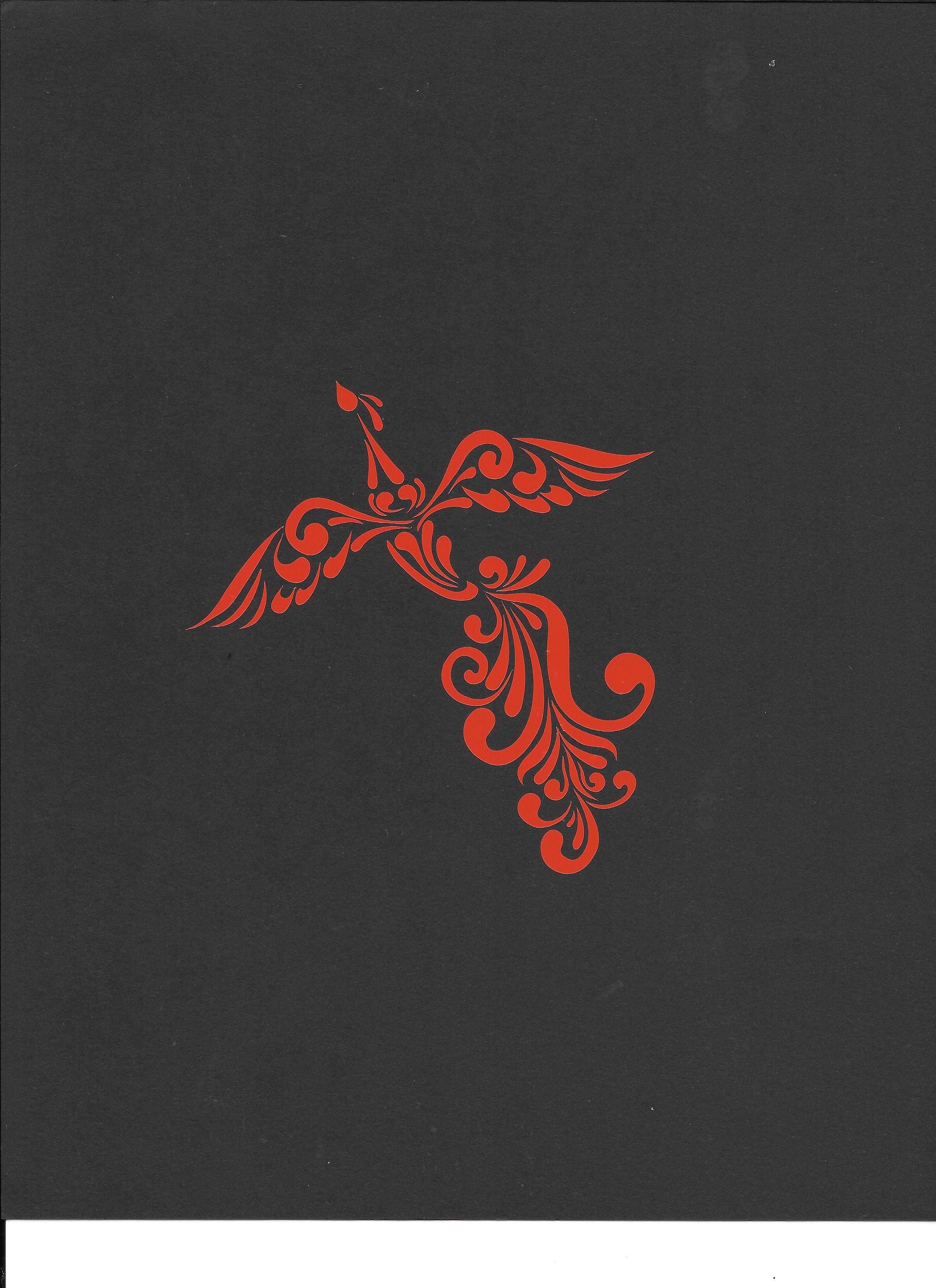 Phoenix With a Flourish Vinyl Decal for Laptops Water - Etsy