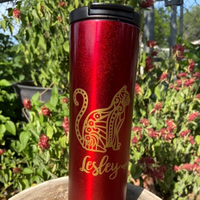 Tribal Cat Vinyl Decal - Etsy