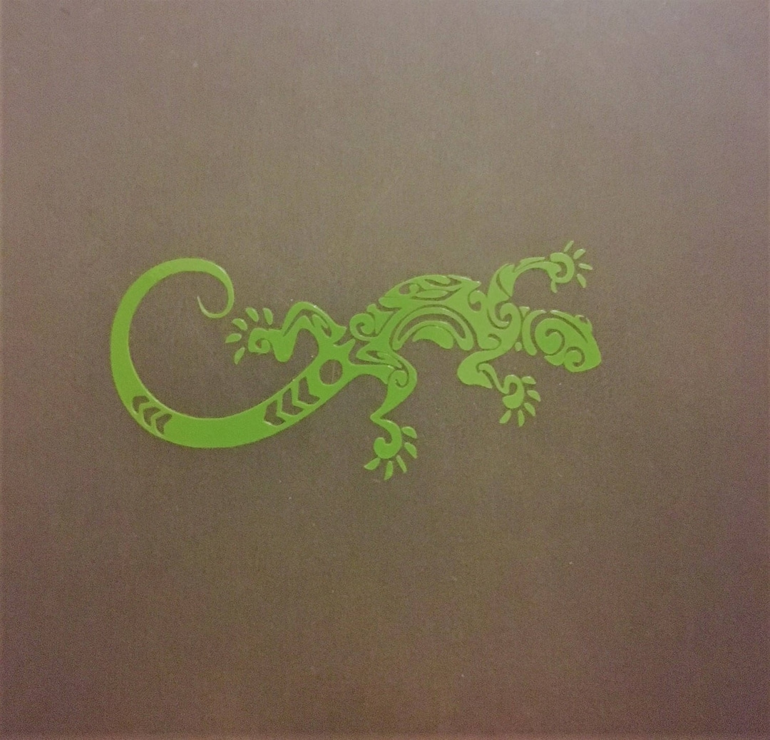 Tribal Lizard Vinyl Decal (courtesy of Tattootribes.com) - Etsy