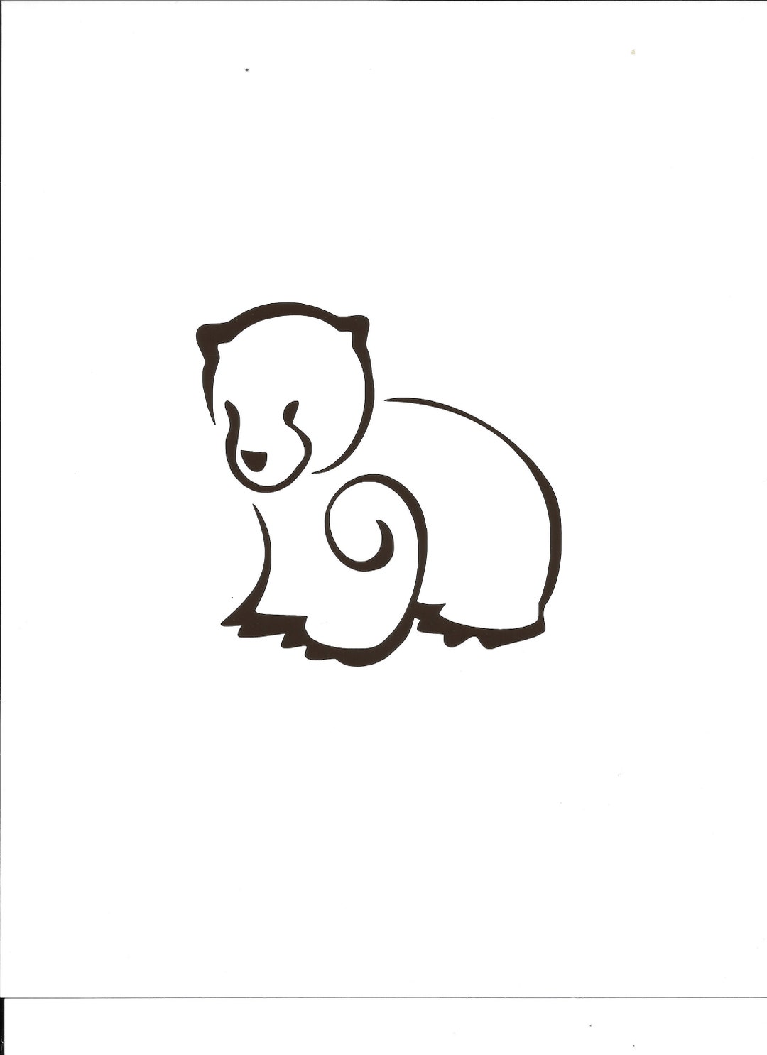 Minimalist Bear Cub Vinyl Decal (courtesy of Tattootribes.com) for ...