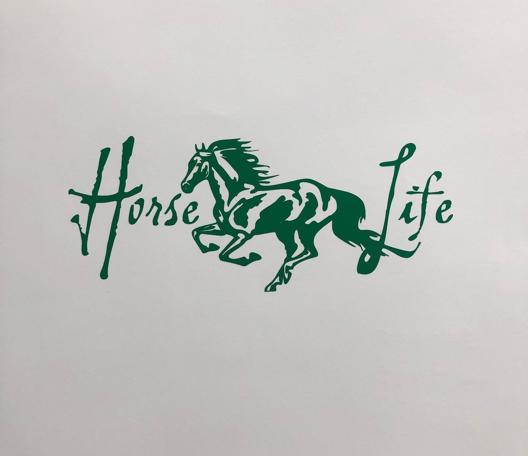 Horse Life Vinyl Decal - Etsy