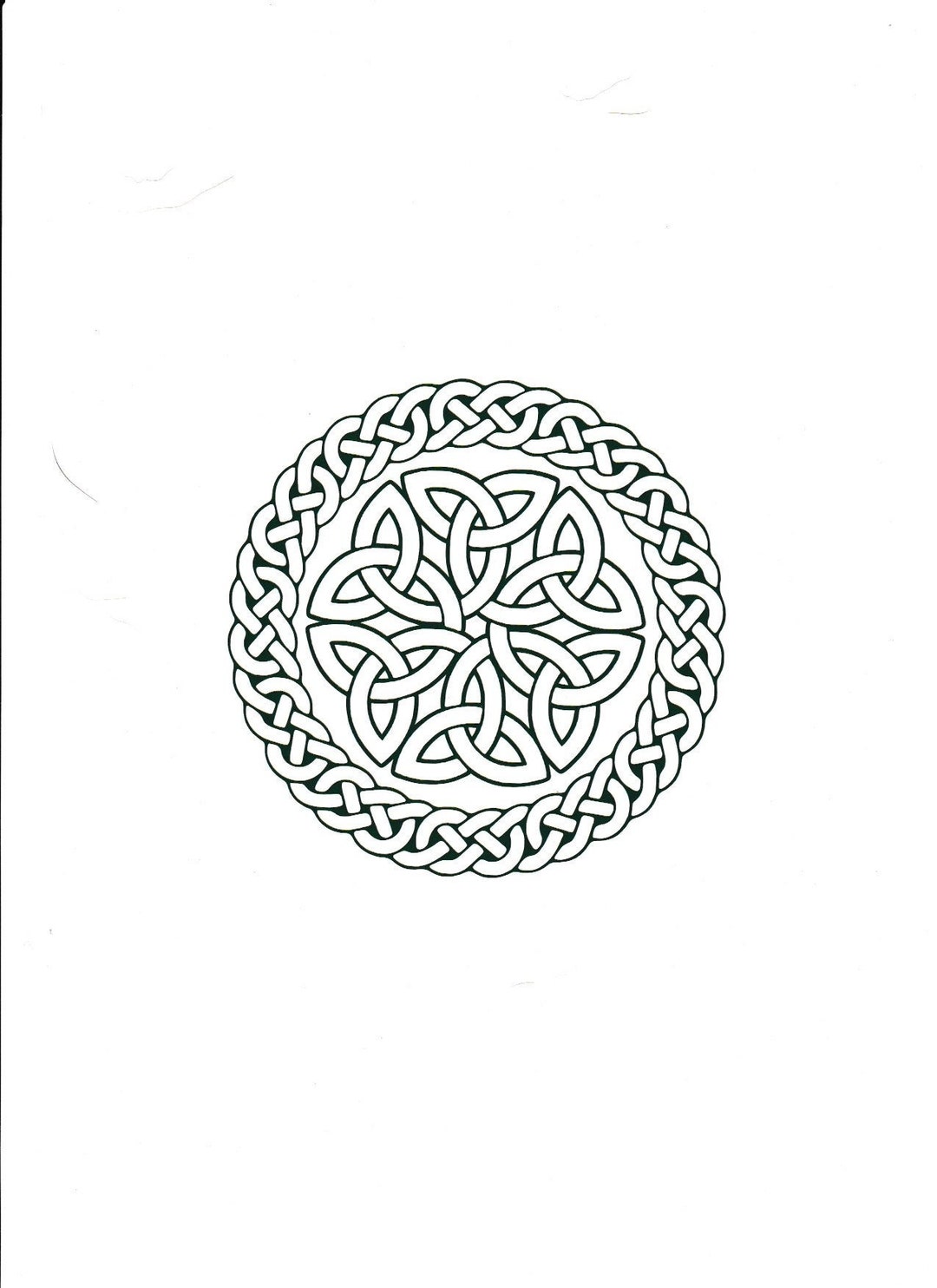 Celtic Knot Line Art Trinity Symbol Permanent Adhesive Vinyl Decal for ...