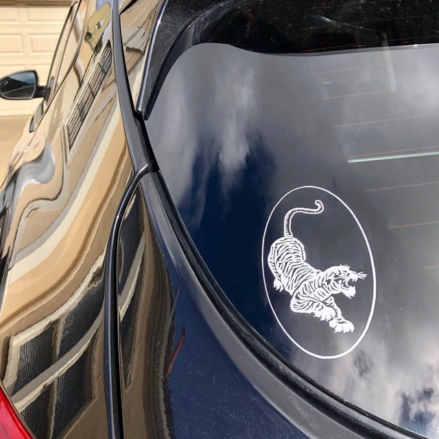 Tiger Design Permanent Adhesive Vinyl Decal - Etsy