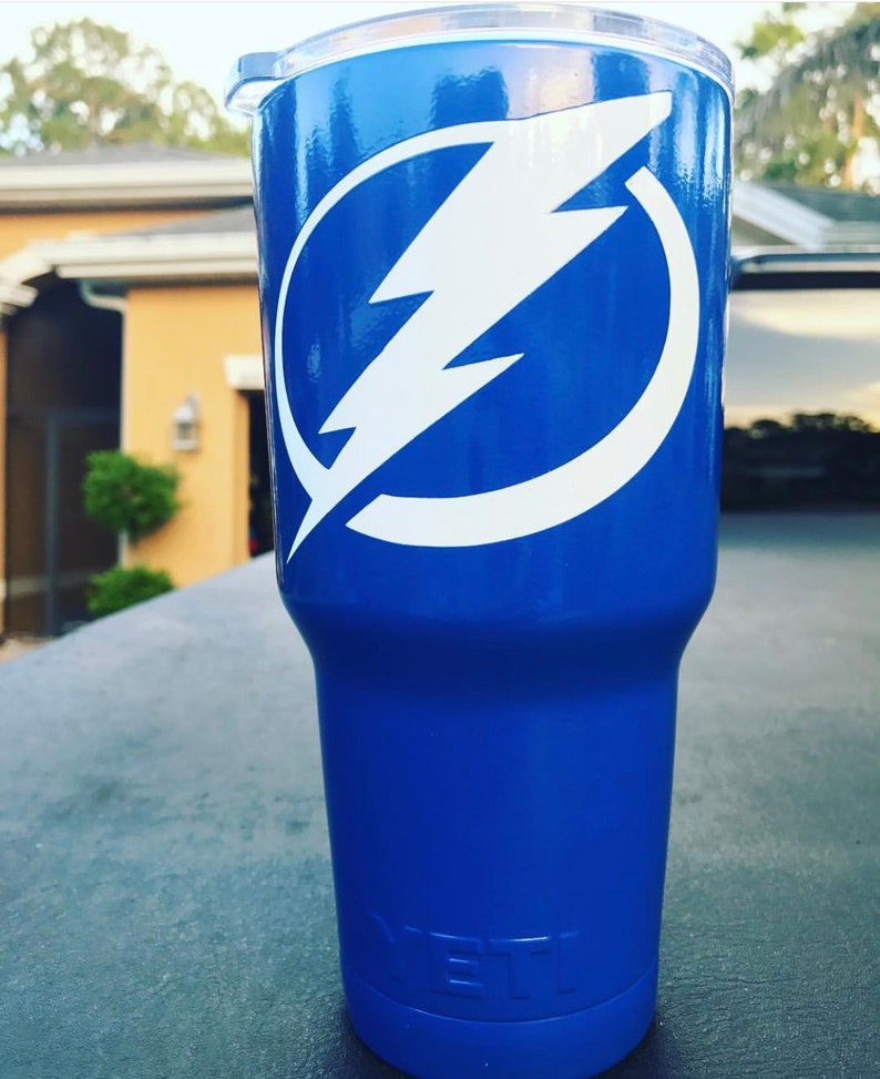 NHL Hockey Team Powdercoated Yeti Tumbler Free | Etsy