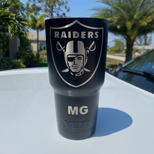 Las Vegas Raiders Powdercoated Yeti Tumbler, Free Personilization! - Etsy