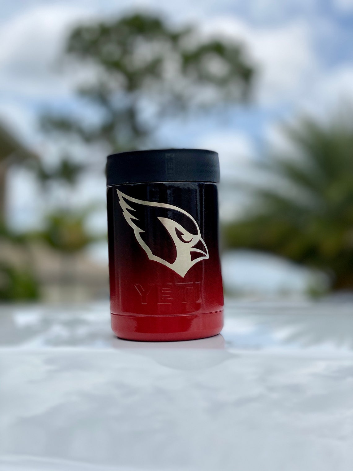 Arizona Cardinals Powdercoated Yeti Tumbler Free | Etsy