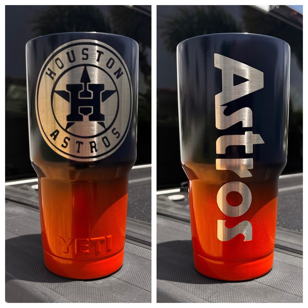 Houston Astros Powdercoated Yeti Tumbler, Free Personilization! - Etsy