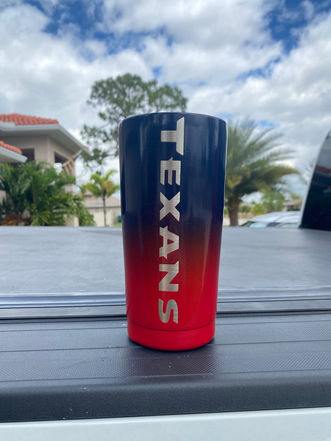 Houston Texans Powdercoated Yeti Tumbler Free | Etsy