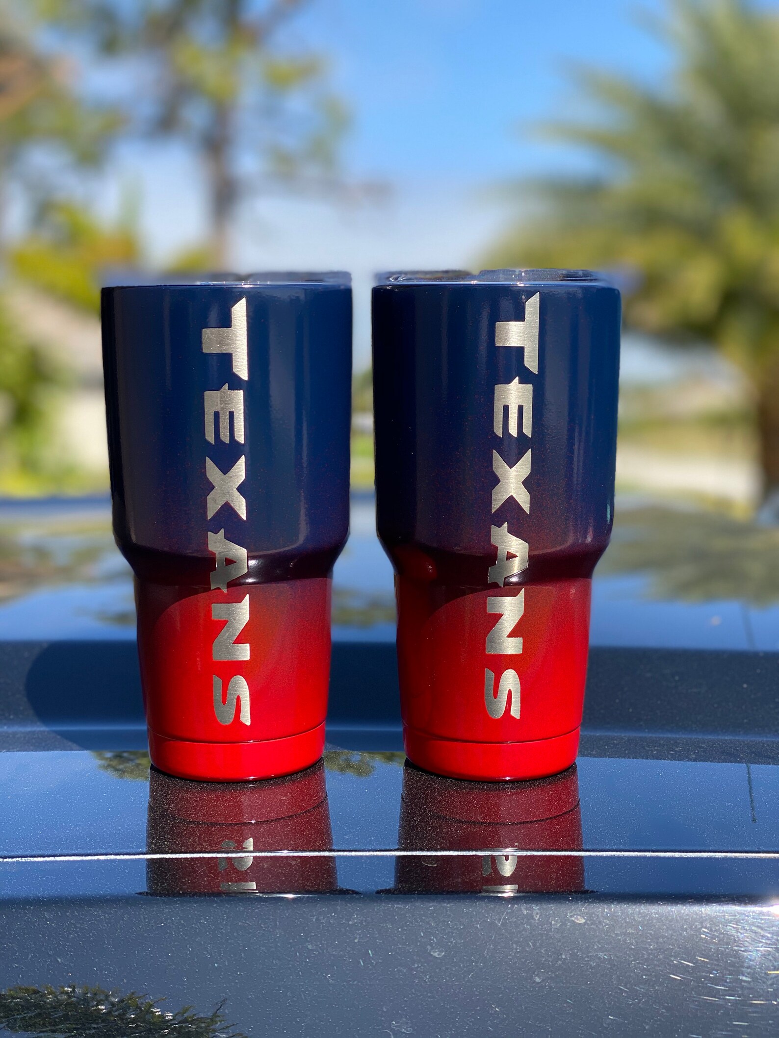 Houston Texans Powdercoated Yeti Tumbler Free - Etsy
