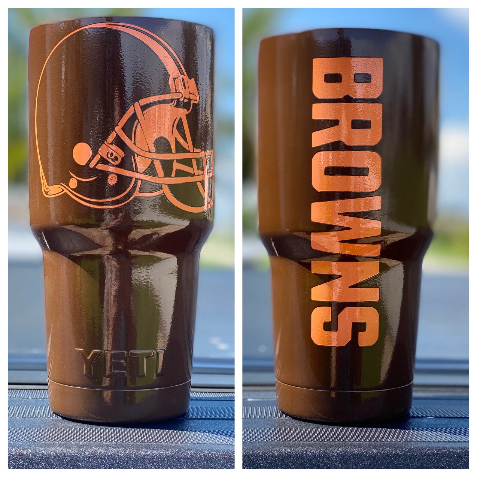 Cleveland Browns Powdercoated Yeti Tumbler, Free Personilization! - Etsy