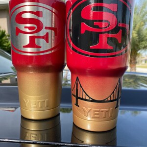 Football Team Powdercoated Yeti Tumbler, Free Personilization! - Etsy