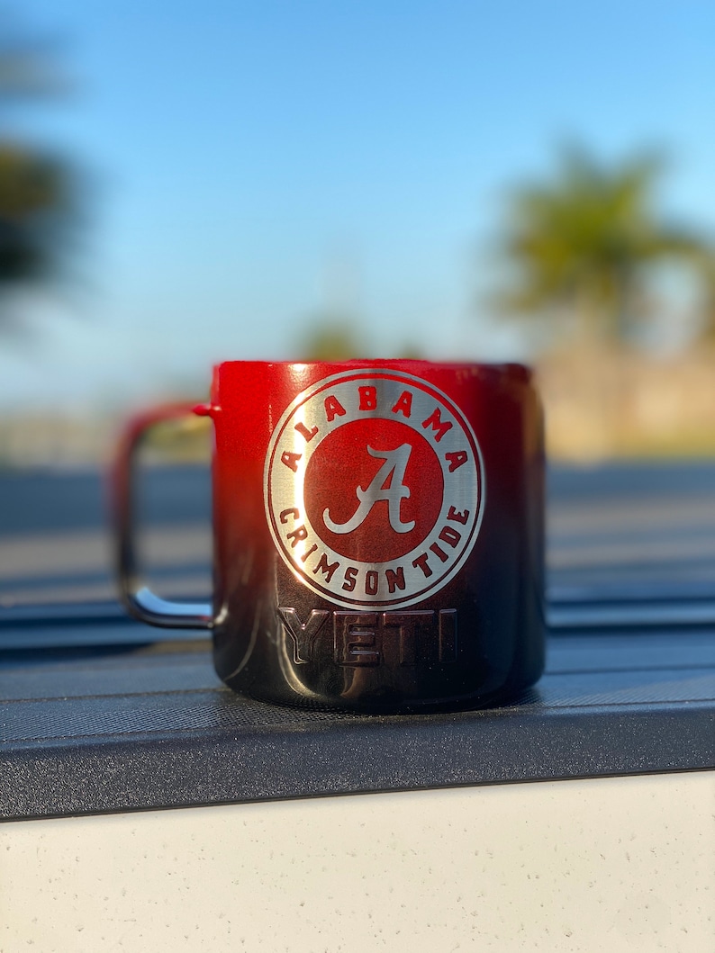 Alabama Bama Powdercoated Yeti Tumbler Free Personilization | Etsy