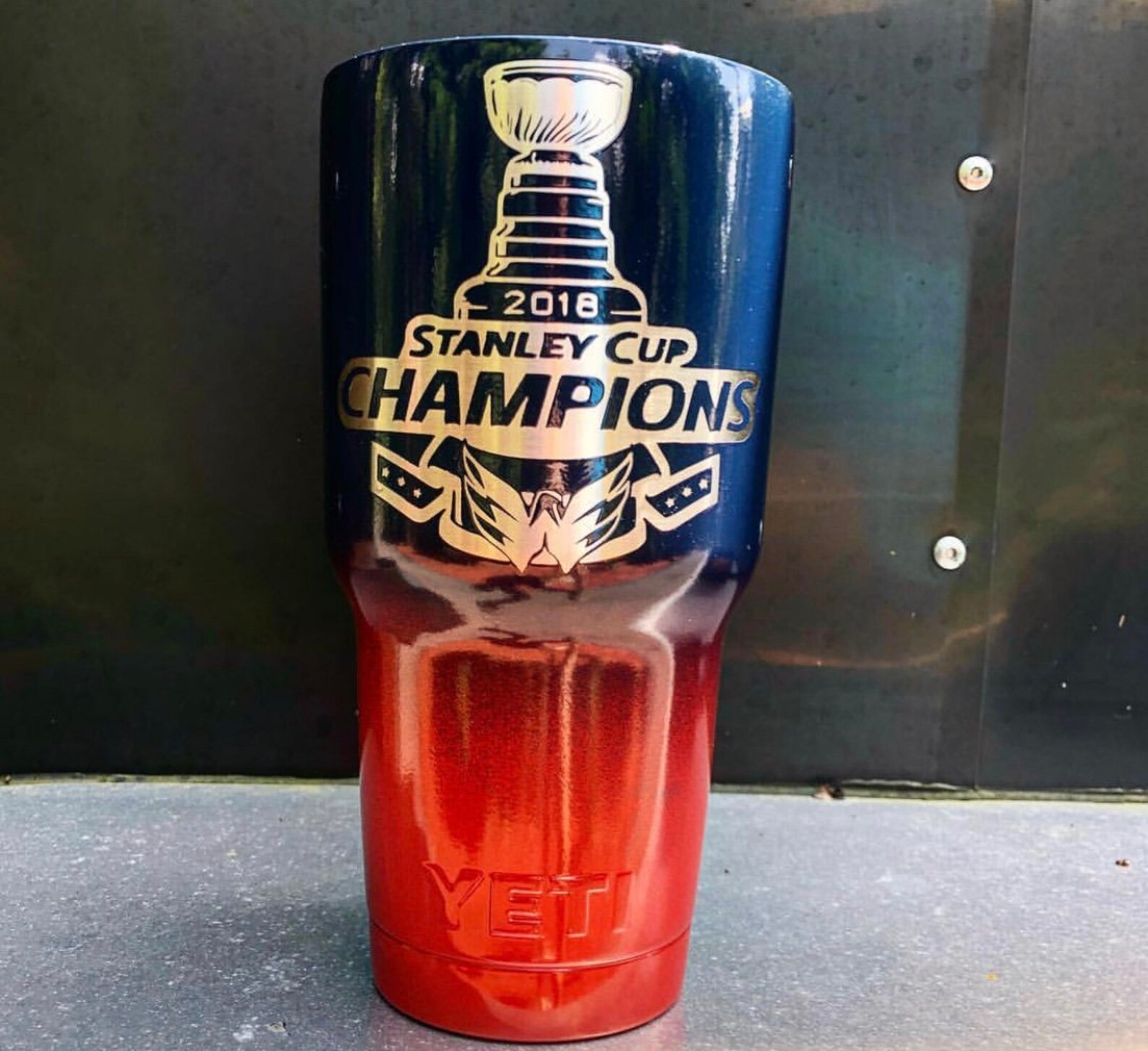 NHL Hockey Team Powdercoated Yeti Tumbler Free | Etsy