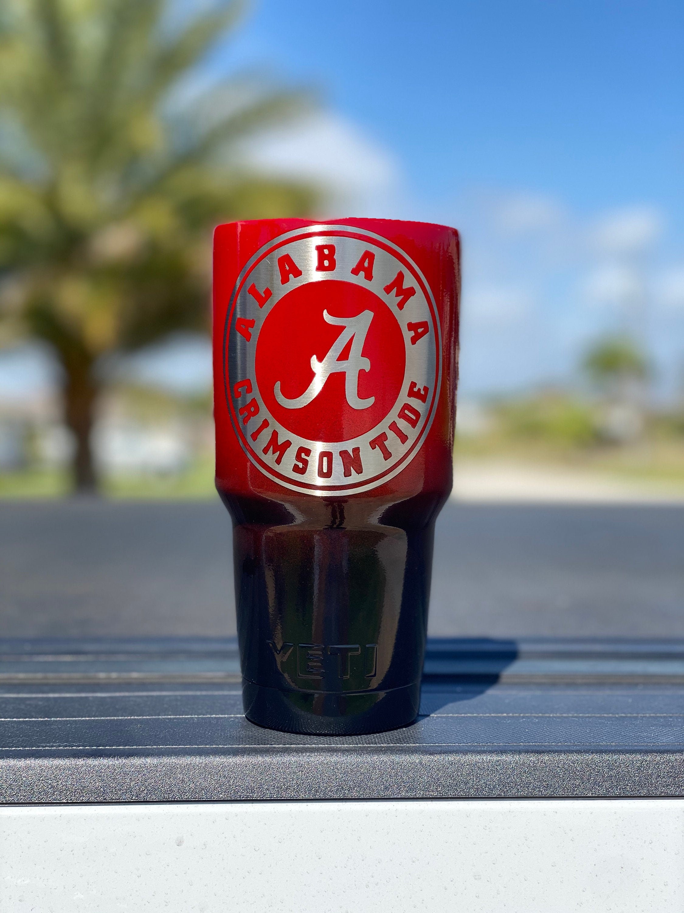Alabama Bama Powdercoated Yeti Tumbler Free Personilization - Etsy