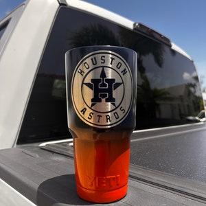 Houston Astros Powdercoated Yeti Tumbler, Free Personilization! - Etsy