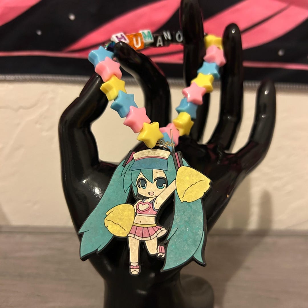 Hatsune Miku Beaded Kandi Bracelet - Etsy