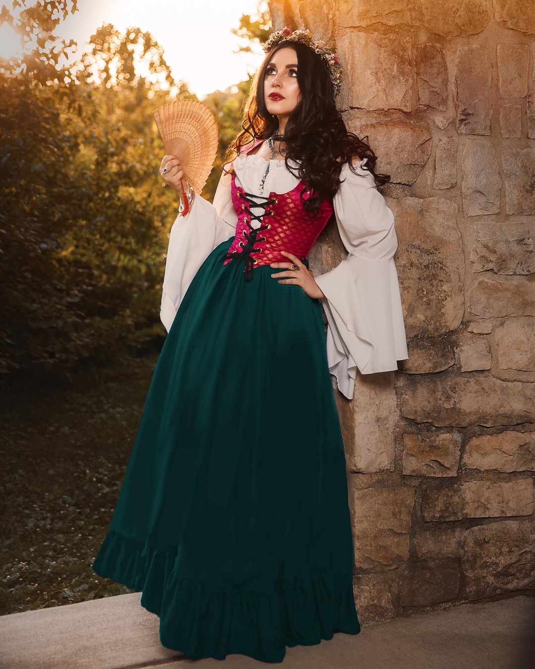 Women Renaissance Fair Costume the Milady" Peasant Medieval Fantasy ...