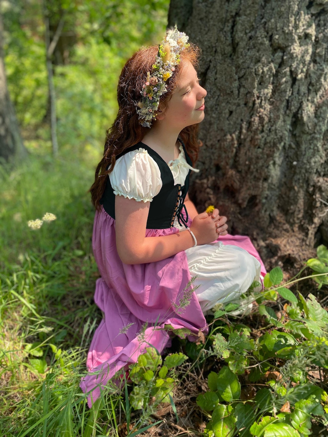 Children’s Two-tone Girls Renaissance Fairy 2-piece Costume Princess ...