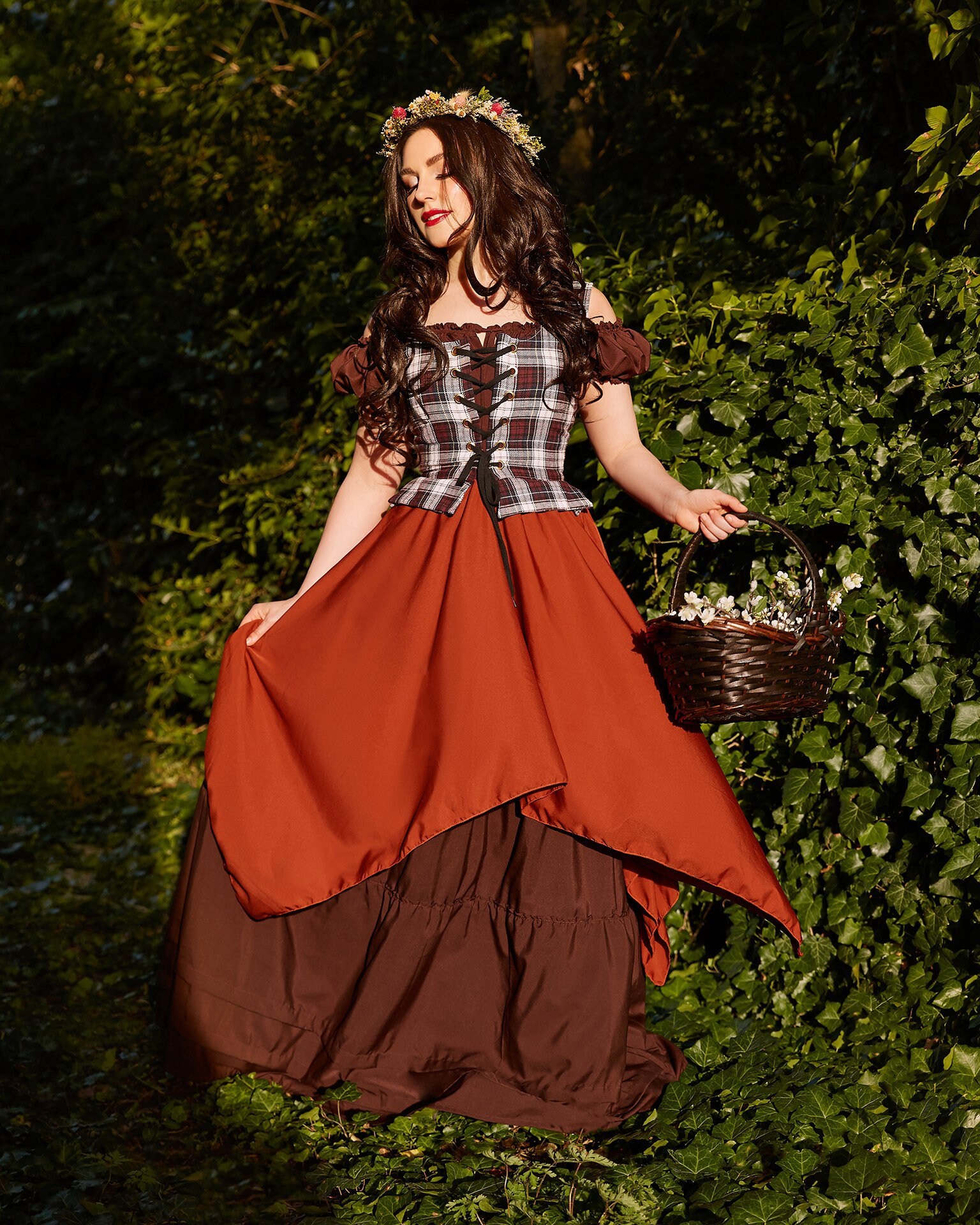 Women Renaissance Fair Bodice Corset Adult Dress - Medieval -fantasy ...