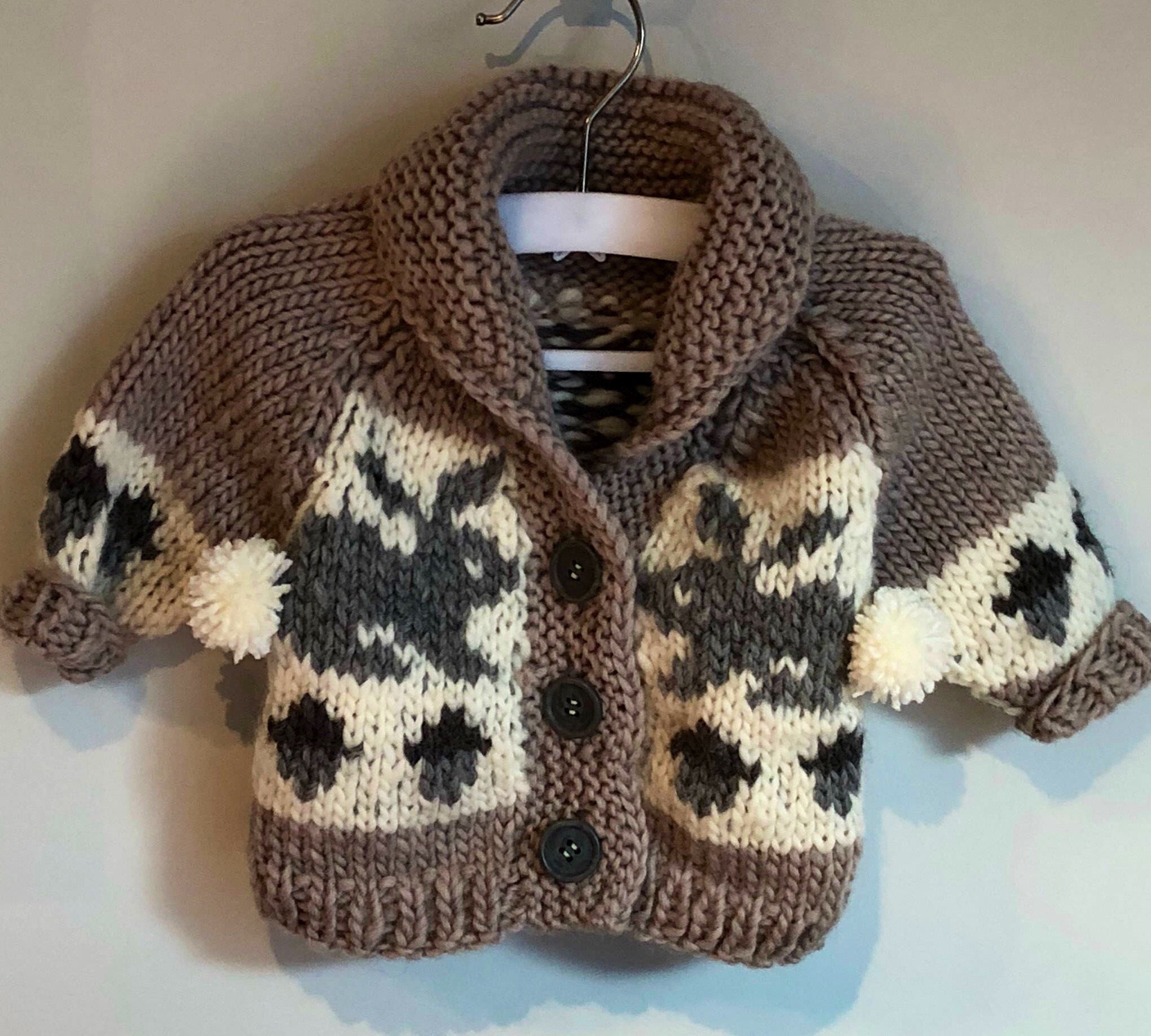 Woodland Sweater Bunny Hedgehog Pure Wool Handknit Jacket - Etsy Canada