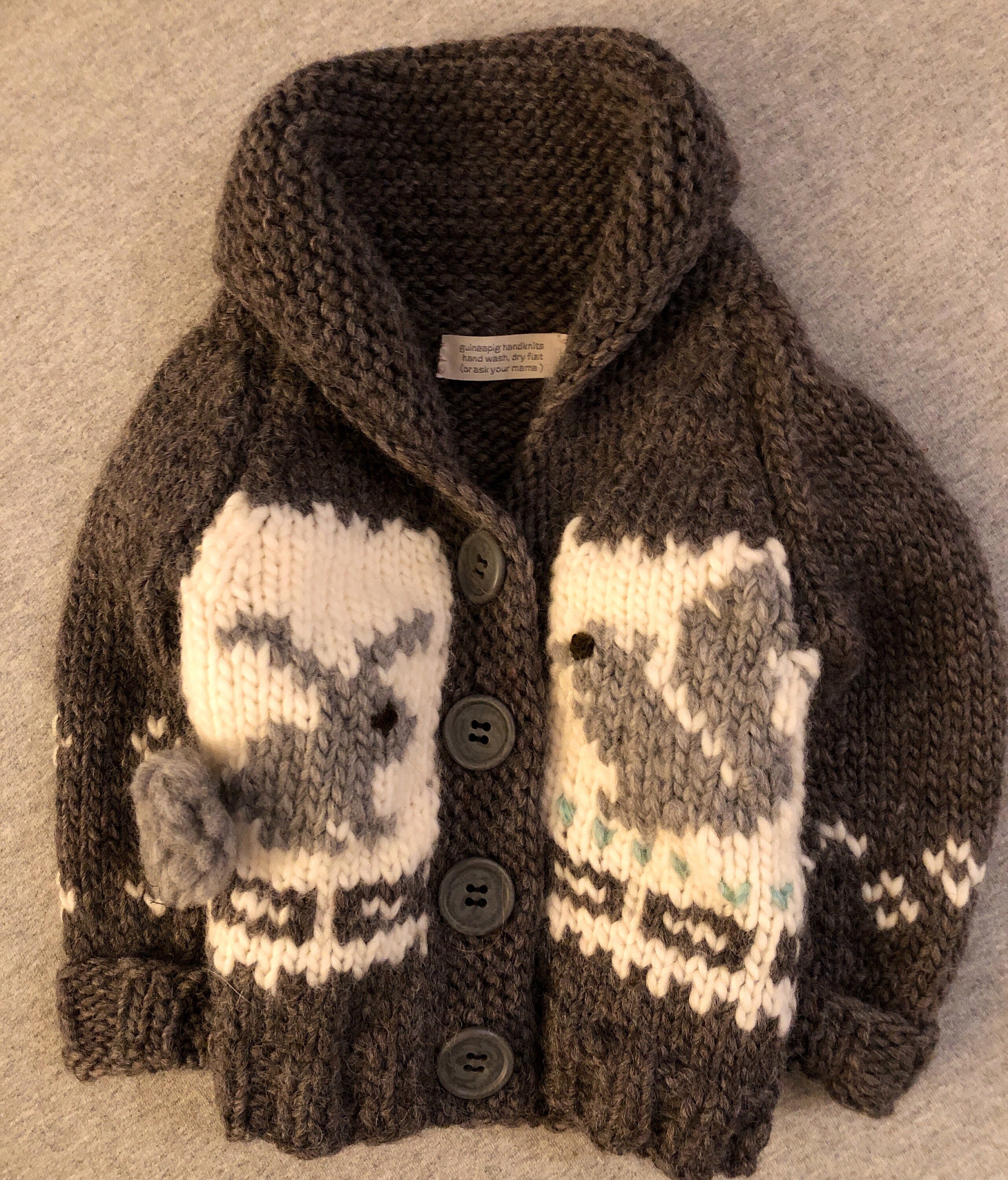 Woodland Sweater Bunny Hedgehog Pure Wool Handknit Jacket - Etsy Canada