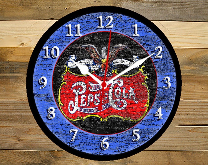 Pepsi Wall Clock - Etsy