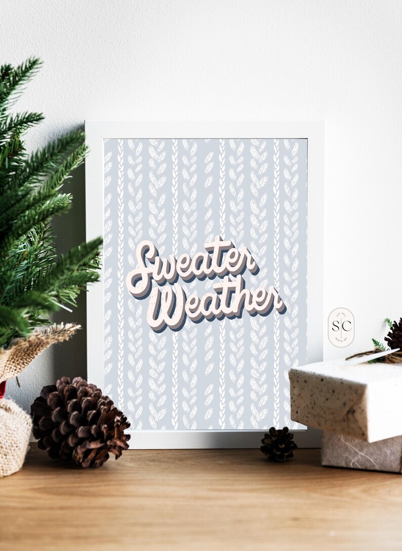 Sweater Weather - Wall Art Print - Etsy