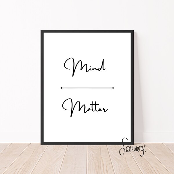 Mind Over Matter - Etsy