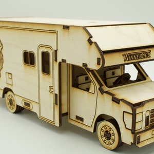 Winnebago Camper Model Made From 3mm Birch Laser Cut and Assembled - Etsy