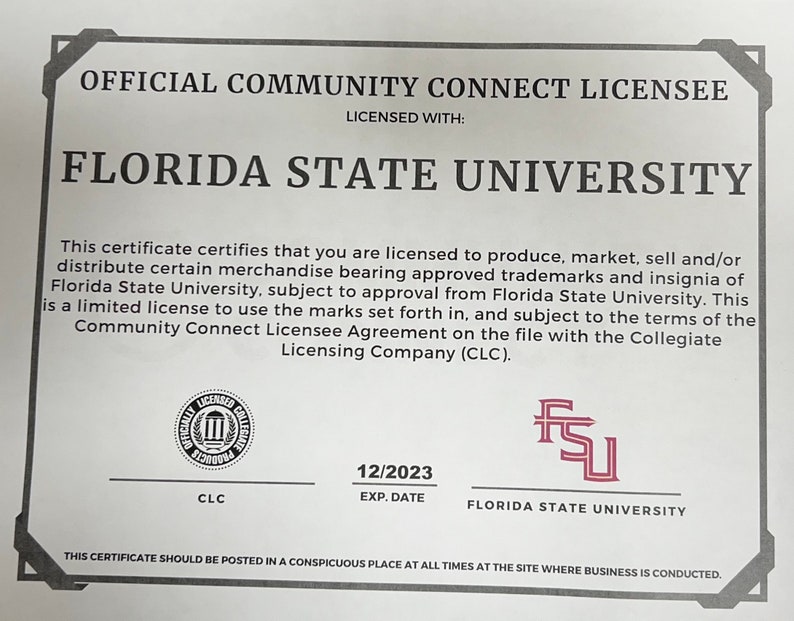 FSU Florida State University Seminoles Football Stadium Coaster ...