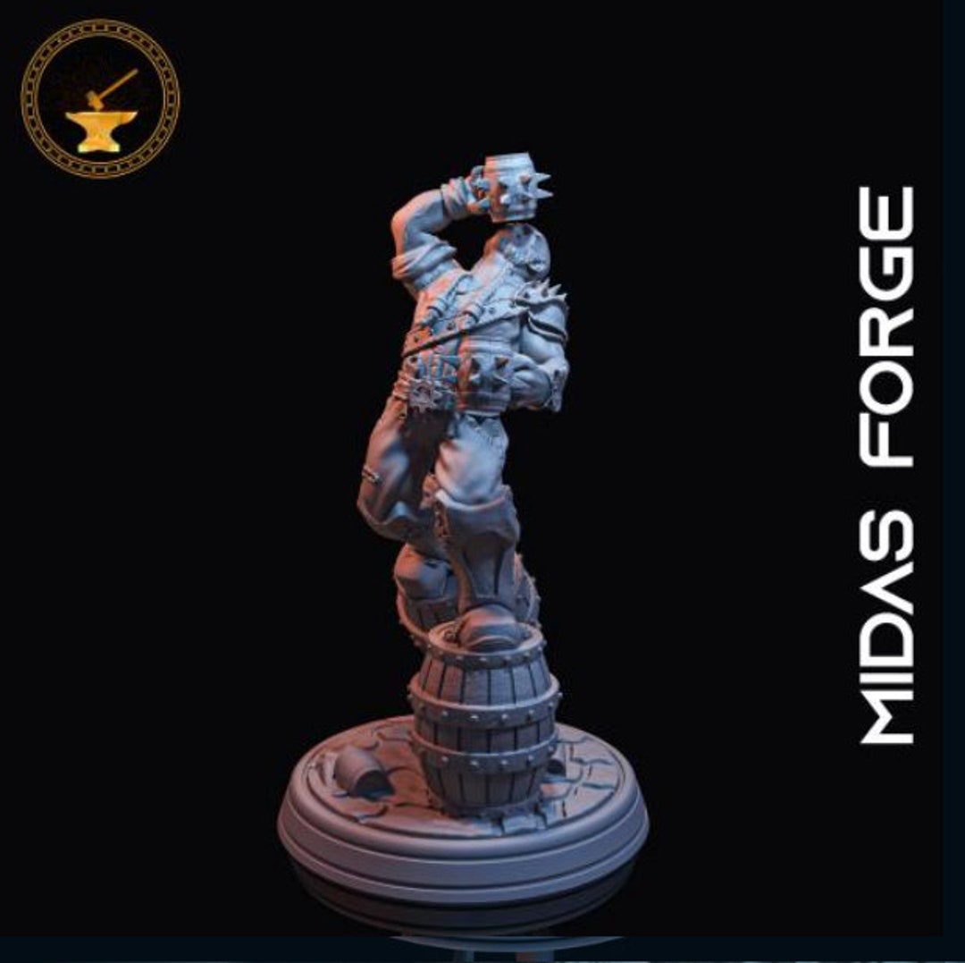 Iron-mug Midas Forge RPG Tabletop Dnd Pathfinder Resin 3D Print - Etsy