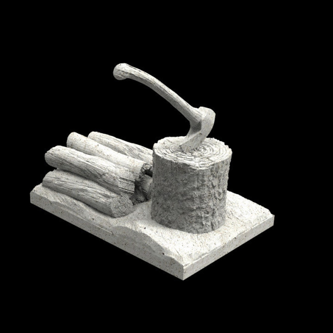 Chopping Wood Terrain / Dnd/ Resin - Etsy