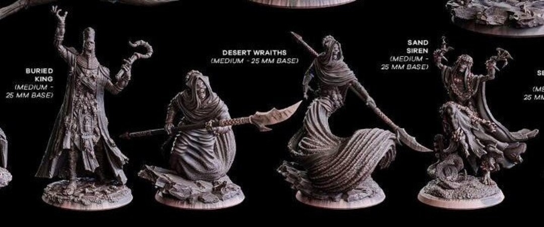 Sand Wraiths / Dnd / Unpainted/ 3d Printed / Resin - Etsy