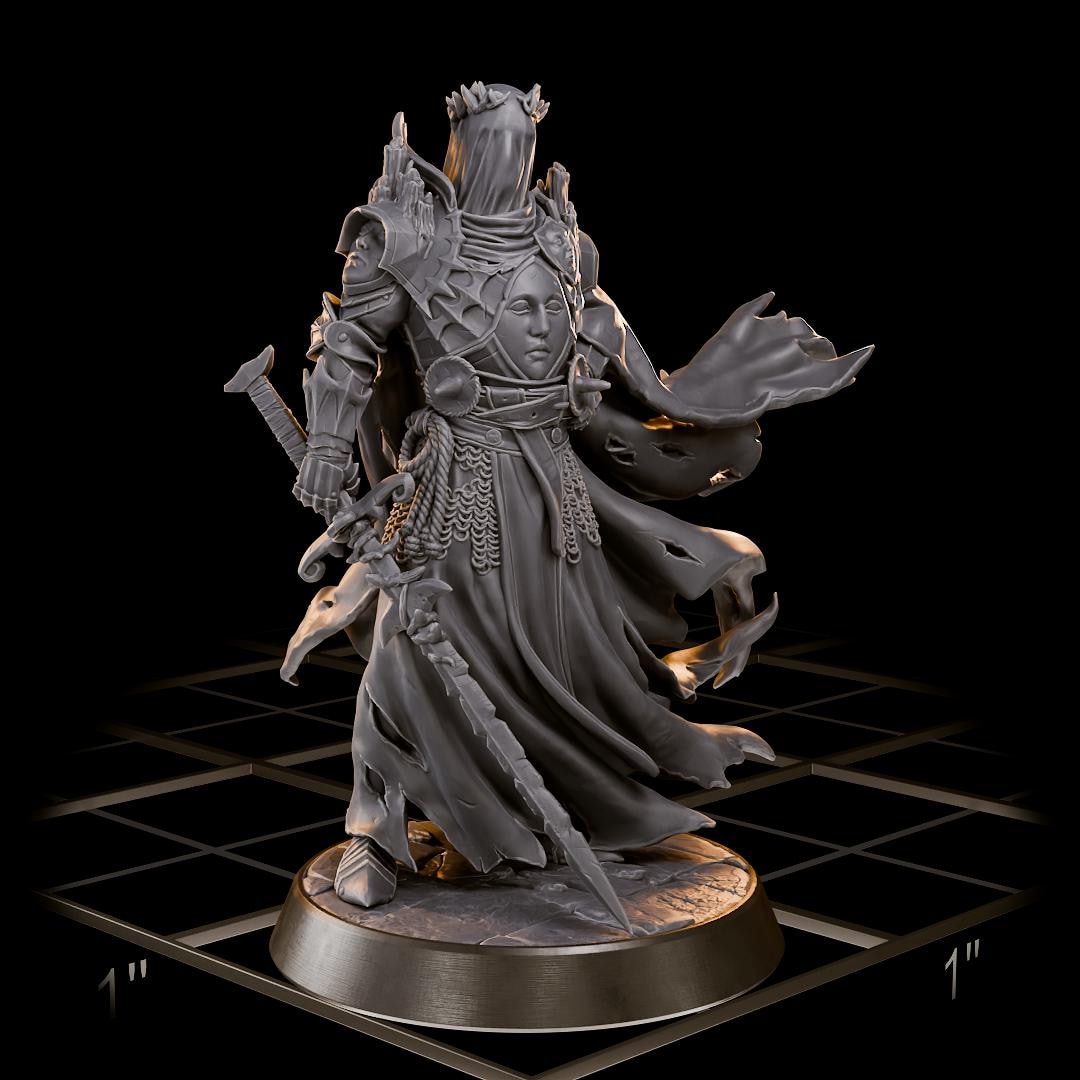 Veiled Paladin / Dnd Unpainted Mini - Etsy