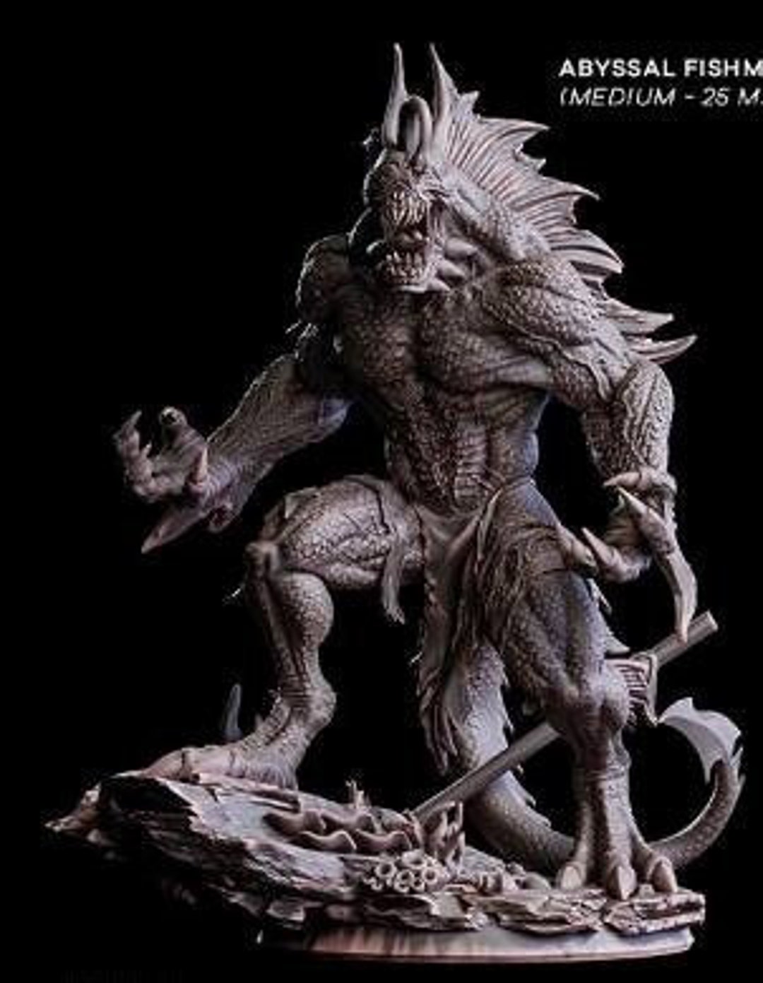 Monster Fishman Horror / Dnd/ 28mm / 32mm / Underwater / Enemy - Etsy